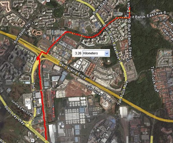 Ulu Pandan Park Connector - Running Maps in the World