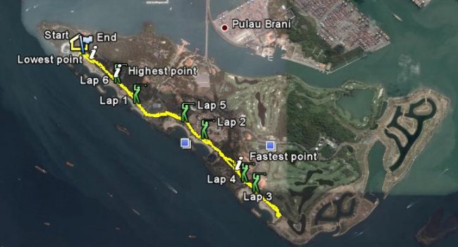 Sentosa - Running Maps in the World